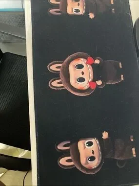 Other | Cute Bunny Character Black Graphic Mat | Poshmark